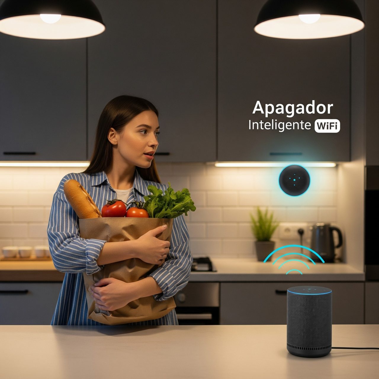 Apagador Inteligente WIFI 1 Via - Smart Tech Motors